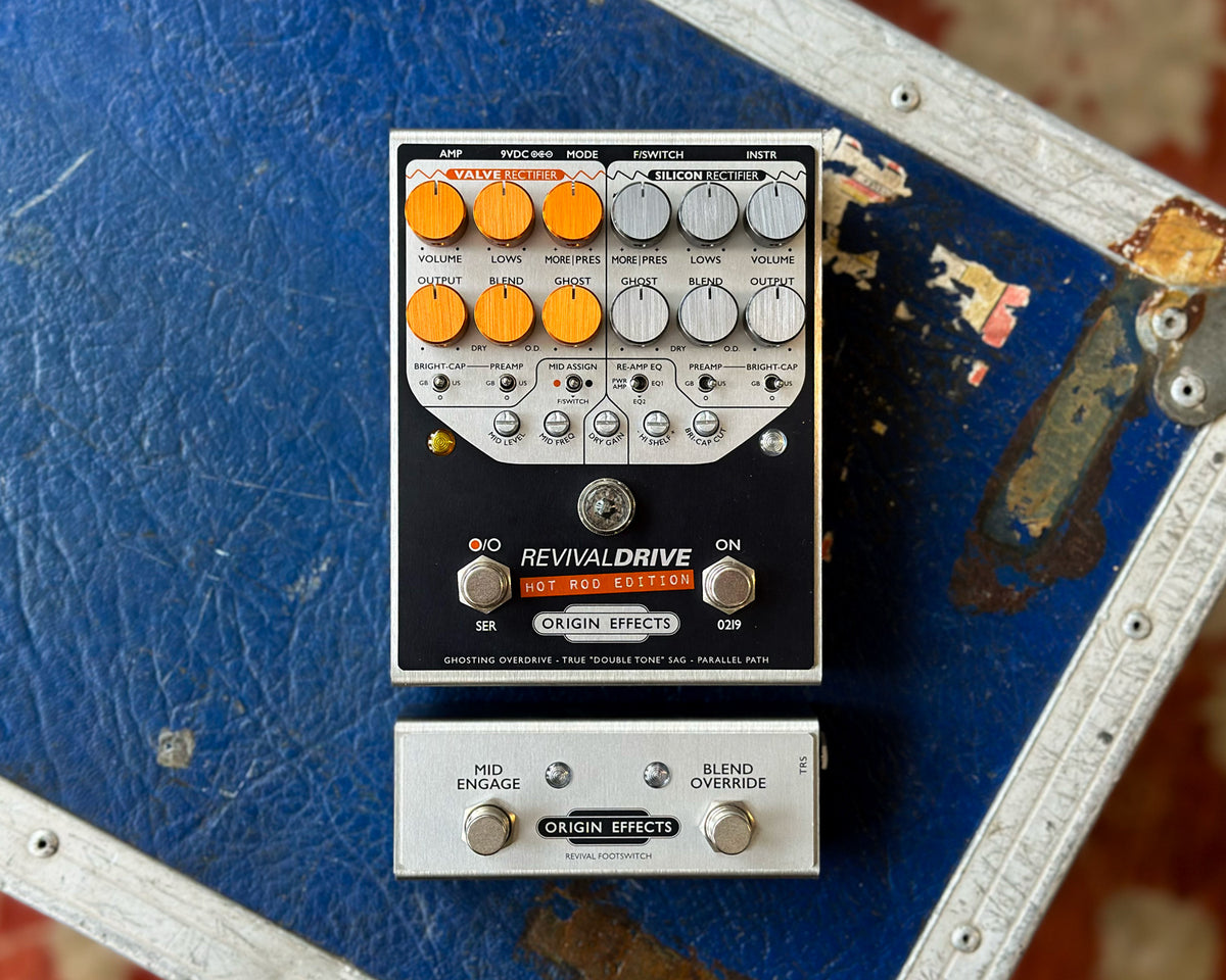 Origin Effects RevivalDrive Hot Rod Edition w/Dual Revival Footswitch – Found Sound