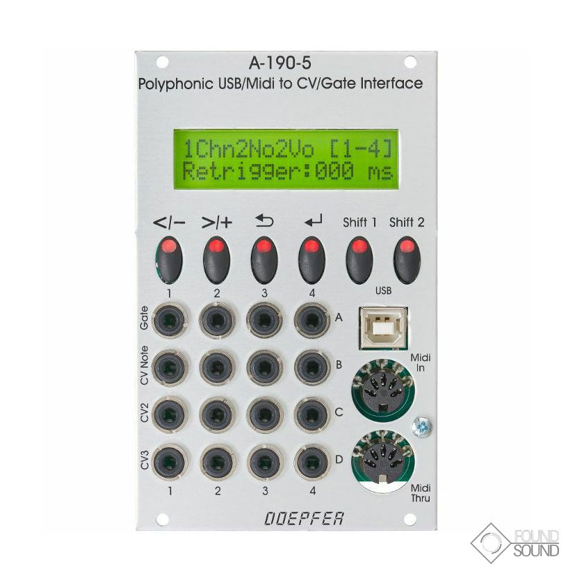 Doepfer A 190 5 USB MIDI to CV Gate Interface Found Sound doepfer-a-190-5-usb-midi-to-cv-gate-interface-found-sound