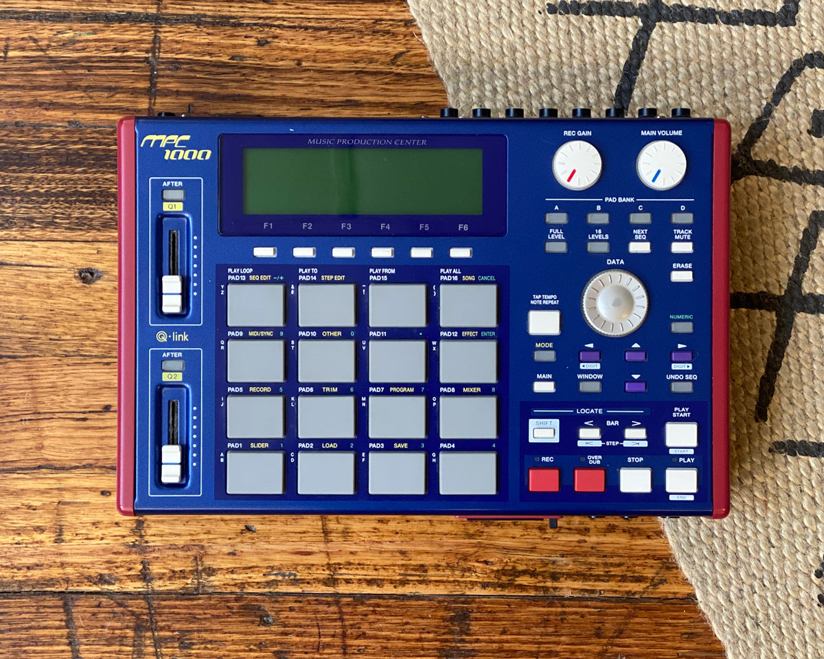 Akai MPC1000 MIDI Production Center - Blue & Red – Found Sound