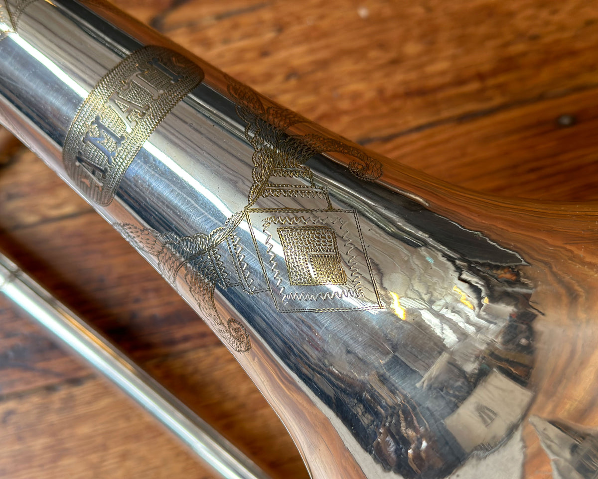1960s Amati Silver Plated B Slide Trombone B♭ – Found Sound