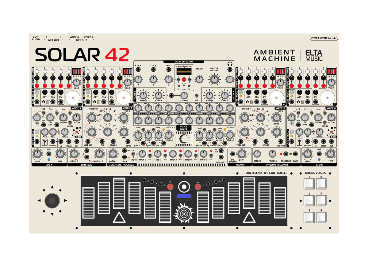 ELTA Music SOLAR 42F White Microtonal Polyphonic Ambient Machine ...