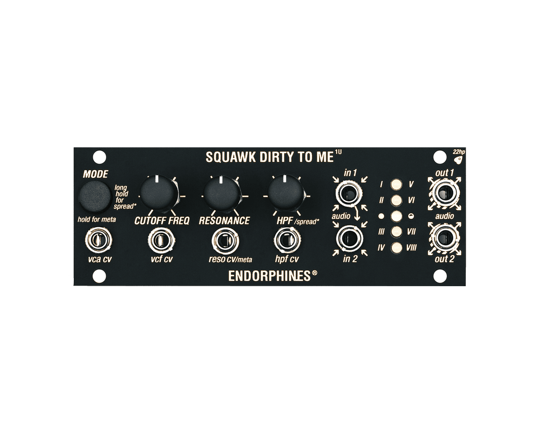 Endorphin.es Squawk Dirty To Me 1U - Black – Found Sound