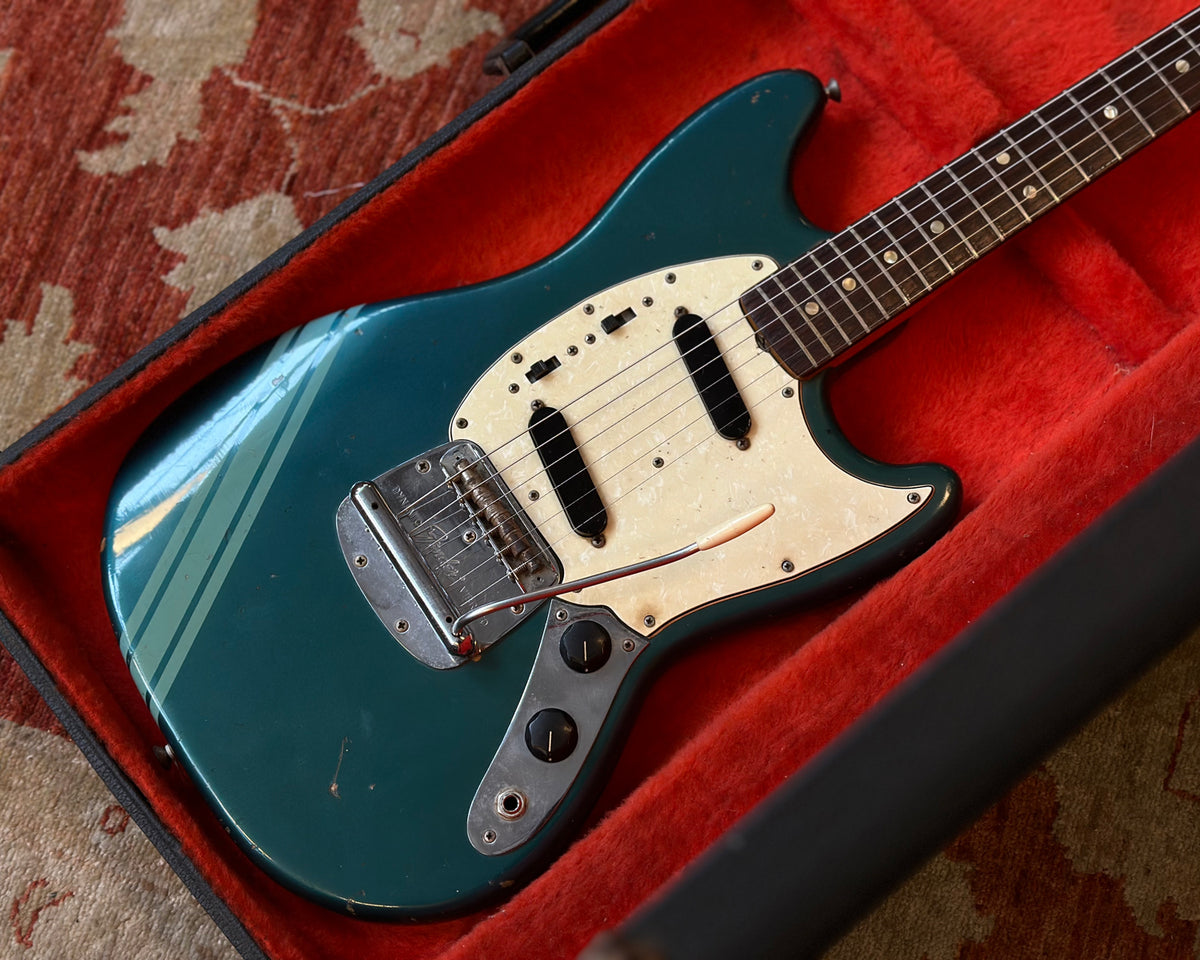 1969 Competition Burgundy Fender Mustang w/OHSC – Found Sound