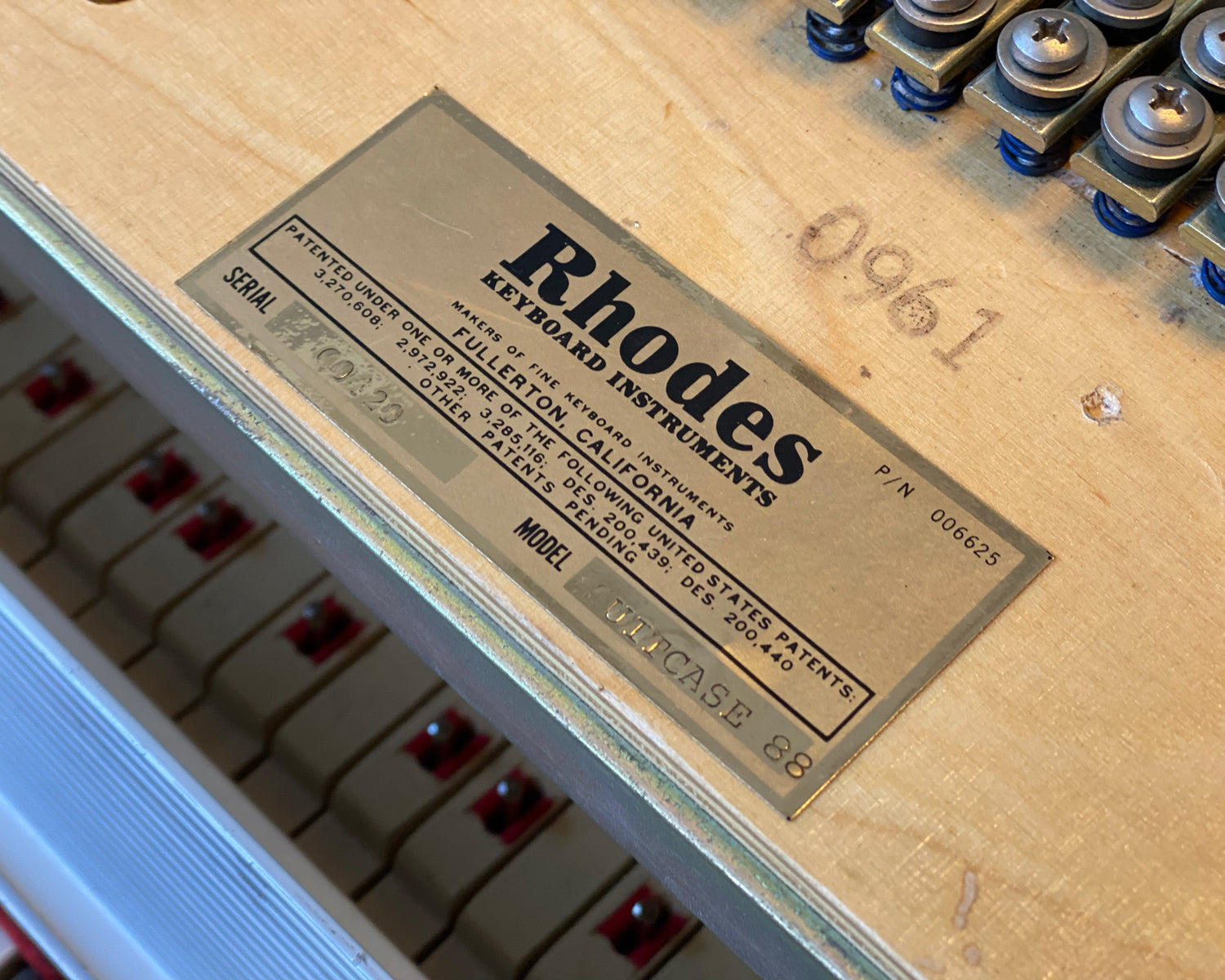 Fender Rhodes Mark 1 Stage Piano Eighty Eight w/ Amp & Original 4x12 ...