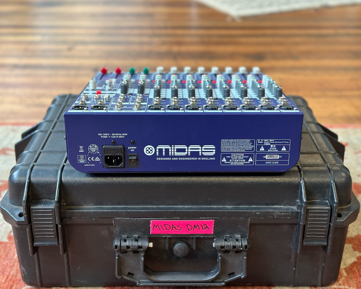 Midas DM12 Mixer w/ Pelican-Style Case – Found Sound