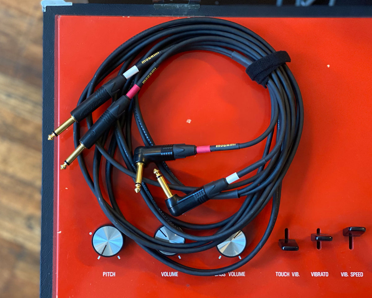 Mogami Gold Stereo Keyboard Cable Unbalanced Right Angle 4.5m Pair ...