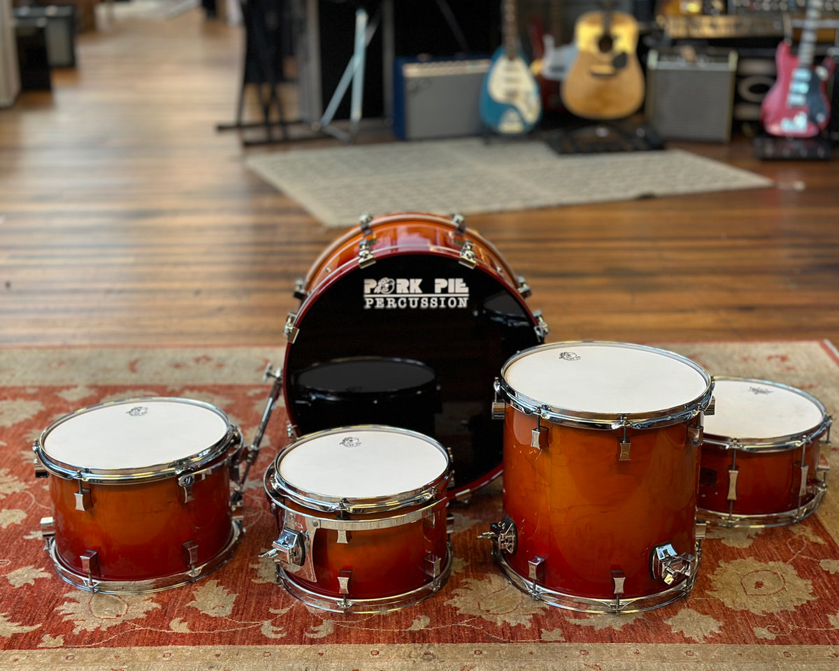 Pork Pie Custom Order 5 Piece Kit Jasper Maple X Gum W 7x13 Snar Pork Pie Custom Order 5 Piece Kit Jasper Maple X Gum W 7x13 Snar