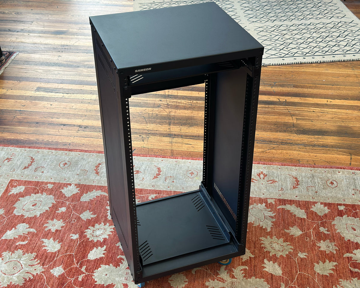 Samson SRK21 21 Unit Universal Rack Stand w/ Locking Casters – Found Sound