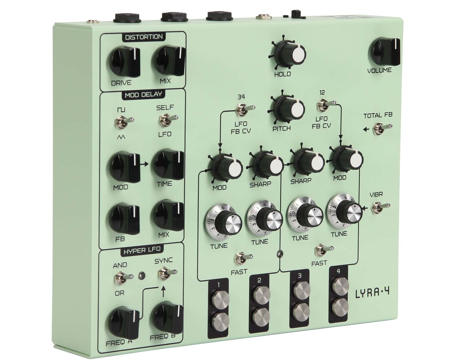 Soma Laboratory Lyra-4 Organismic Synthesizer - Light Green Atom Heart ...