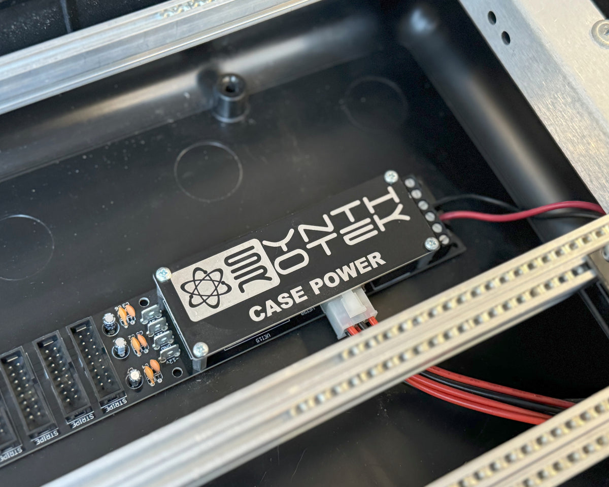 SynthRotek Powered 6U + 1U 84HP Eurorack Case – Found Sound