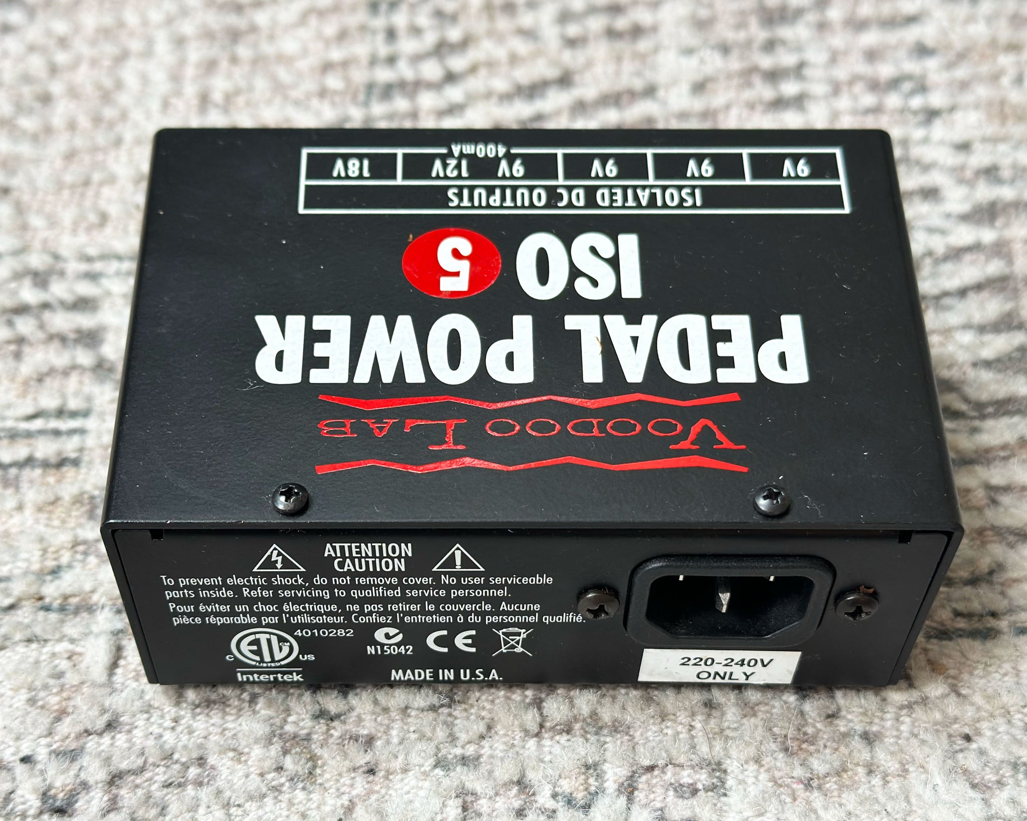 Voodoo Lab Pedal Power ISO 5 Found Sound Voodoo Lab Pedal Power ISO 5 Found Sound