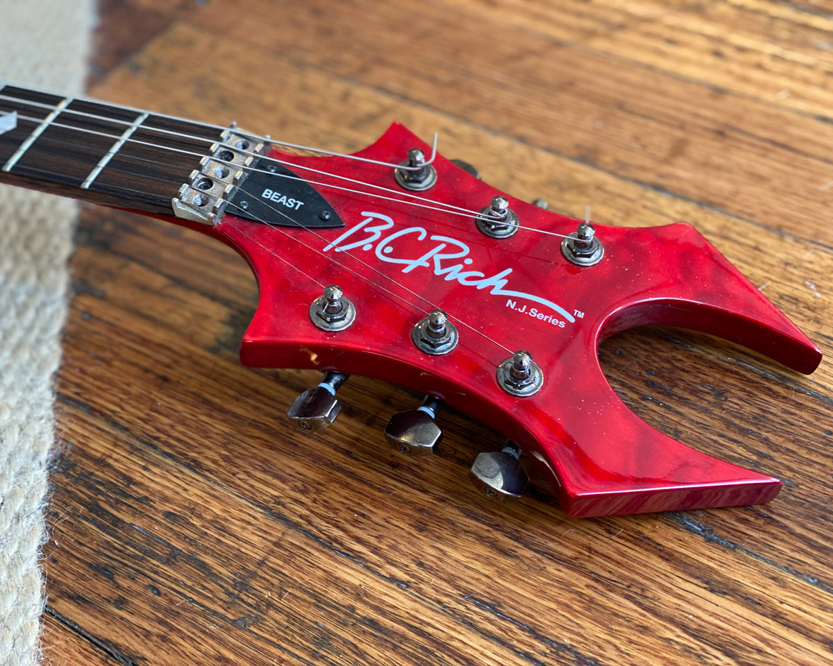 BC Rich Beast - NJ Series Red Quilt Top w/ HSC 🔪🩸 – Found Sound