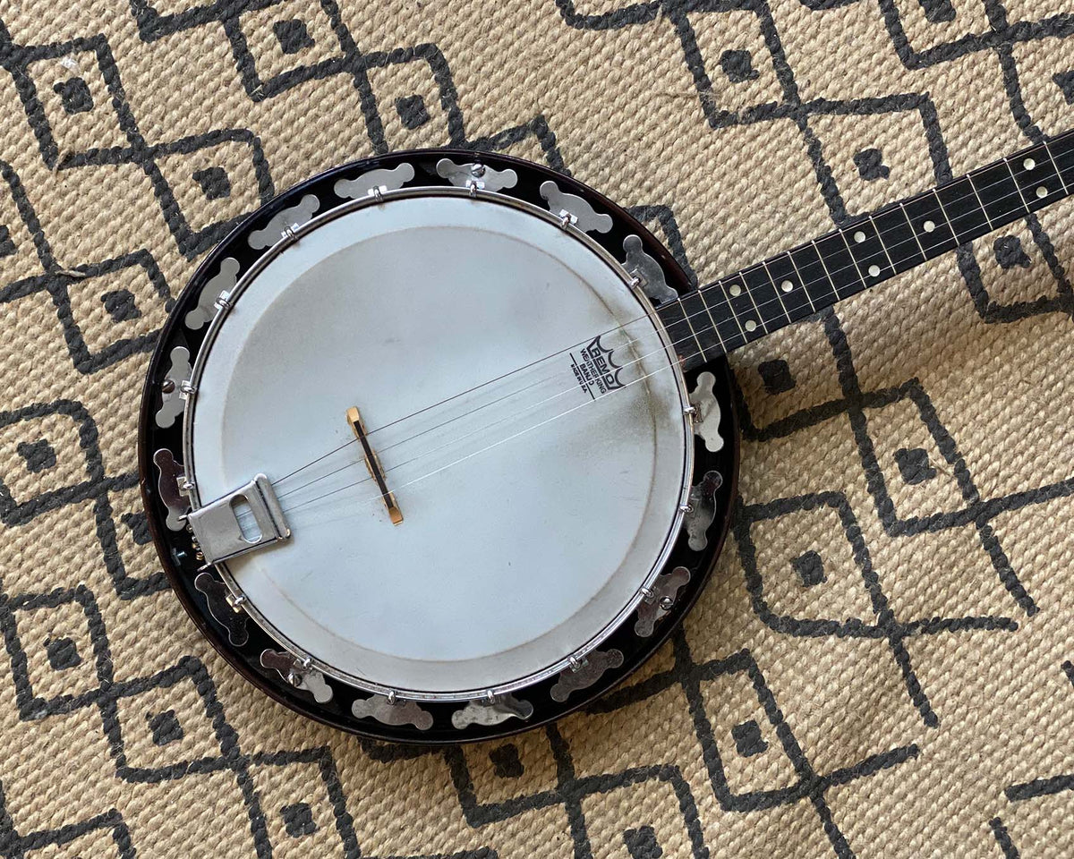 John Grey & Sons Tenor 4 String Banjo – Found Sound