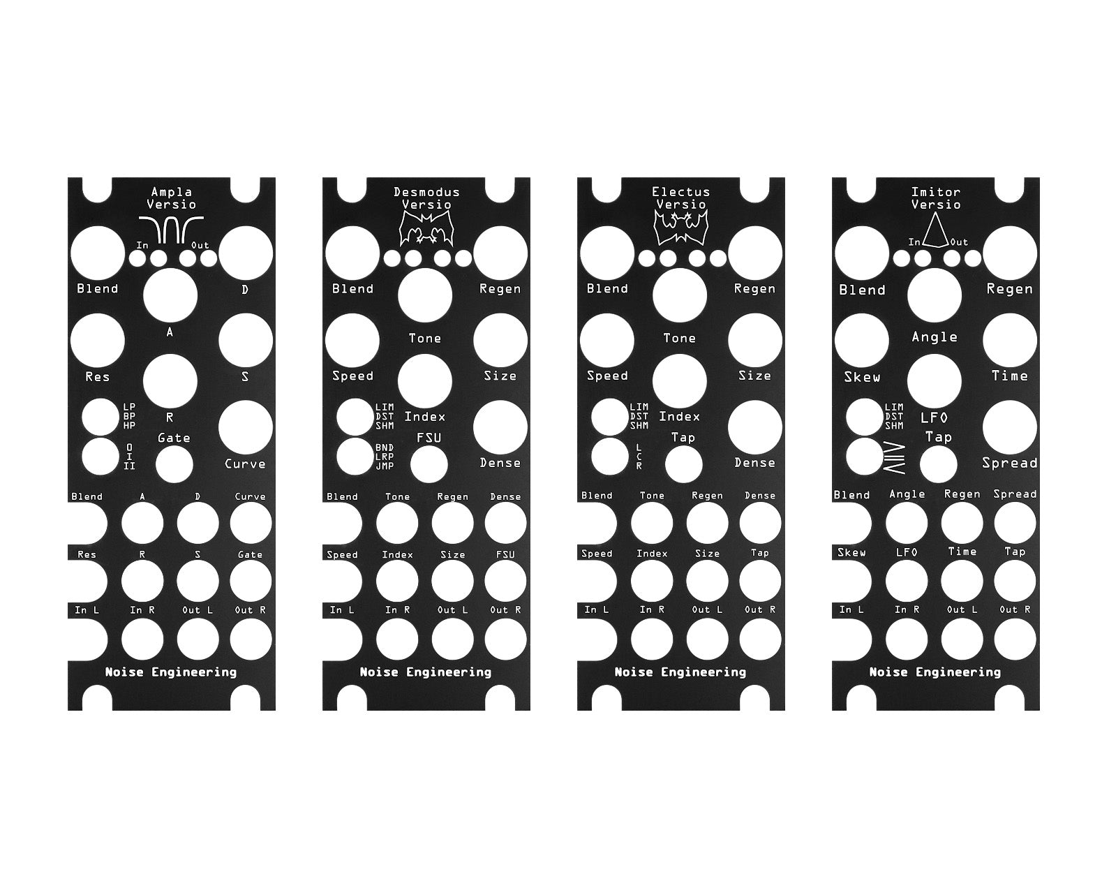 Noise Engineering Versio Overlay Pack - Black – Found Sound
