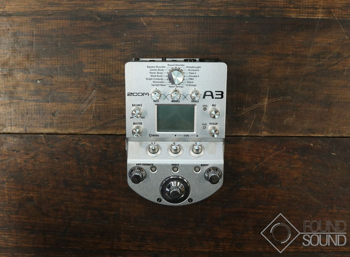 Zoom A3 Acoustic Preamp and Modeller – Found Sound