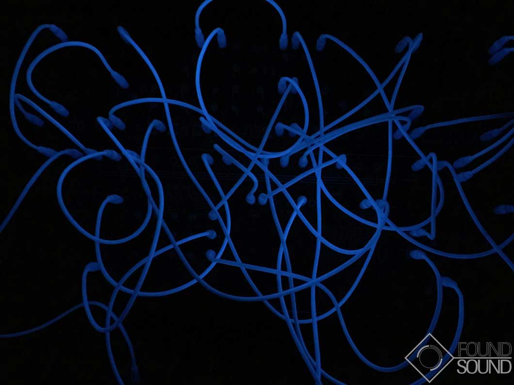 Glow Worm Cables 80cm Blue Eurorack Patch Cable – Found Sound